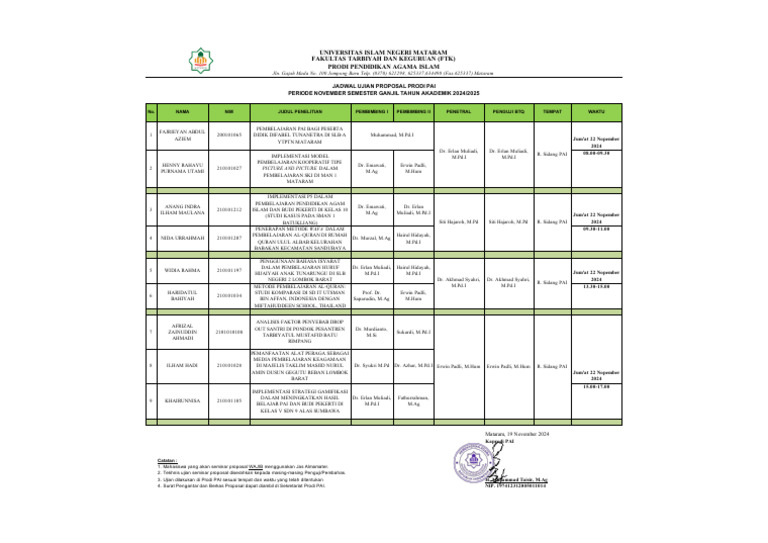 Seminar Proposal Ganjil 2024-2025 | PDF