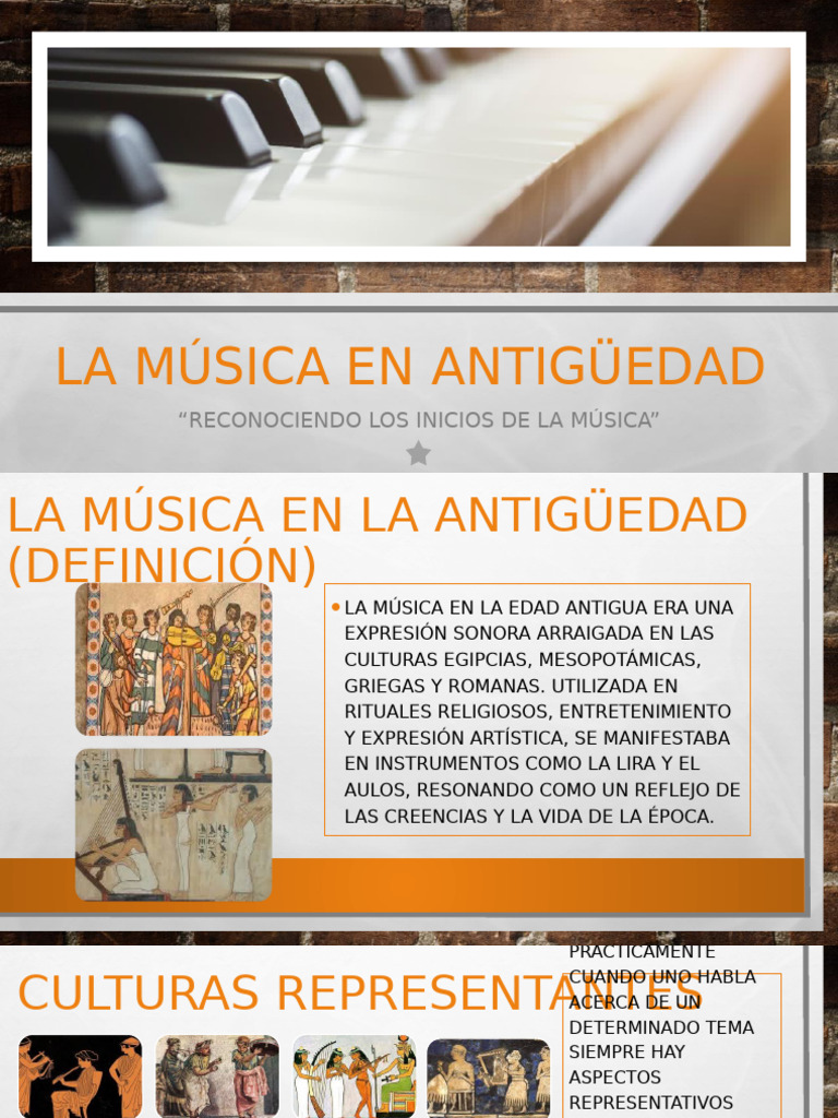 La Música en Antigüedad | PDF | Las emociones | Tradiciones
