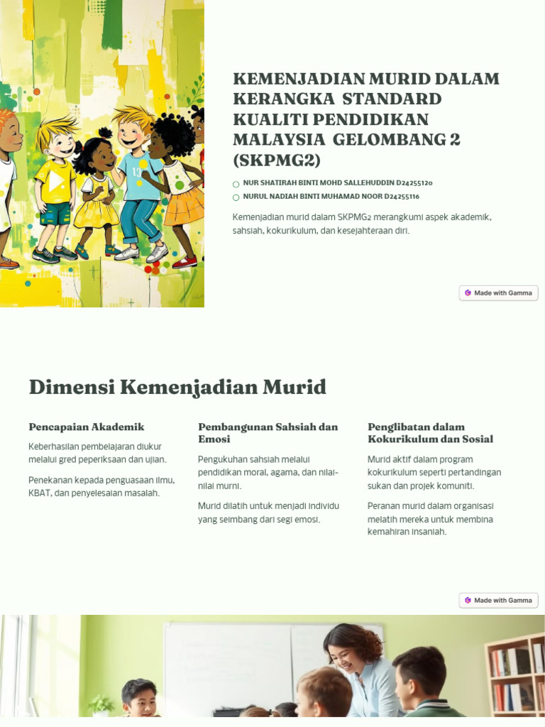 Kemenjadian Murid Dalam Kerangka Standard Kualiti Pendidikan Malaysia ...