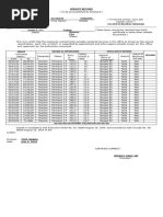 Sample Service Record DepEd | PDF
