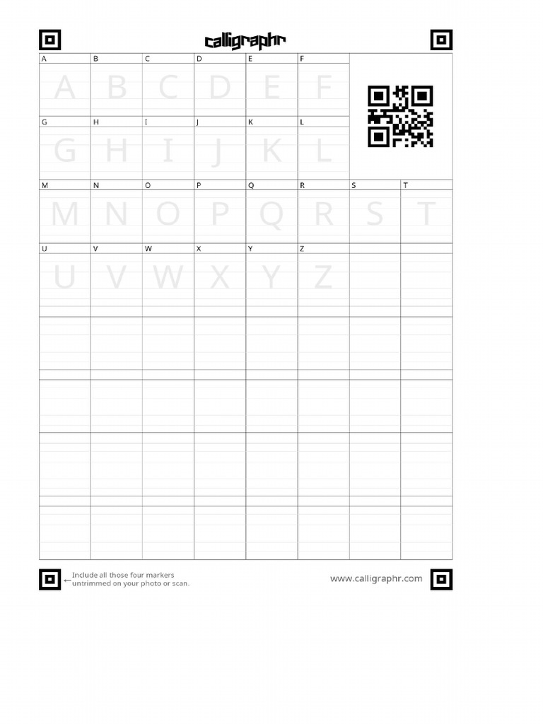 Calligraphr Template 2 | PDF