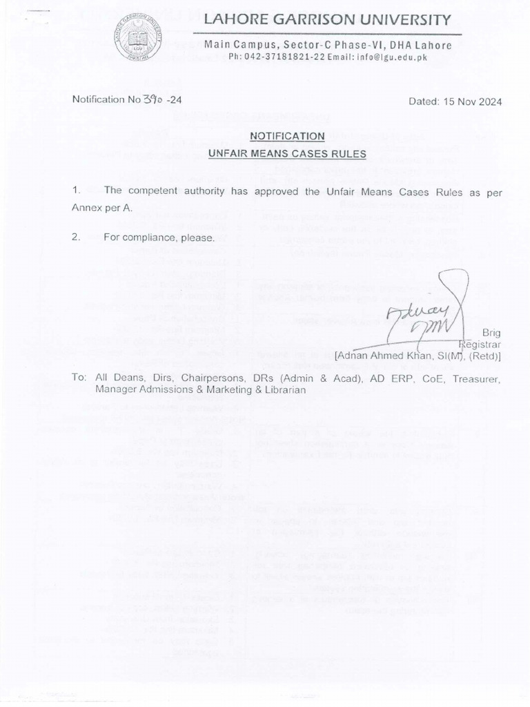 LGU UMC Rules 2024 | PDF