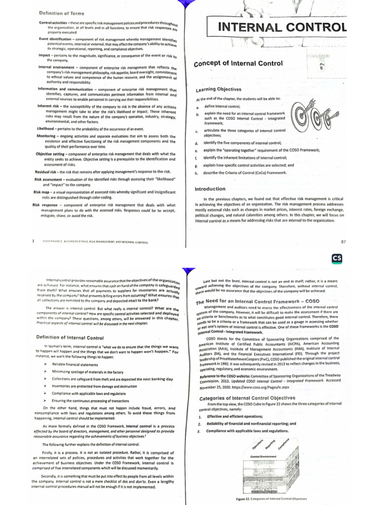Internal Control | PDF