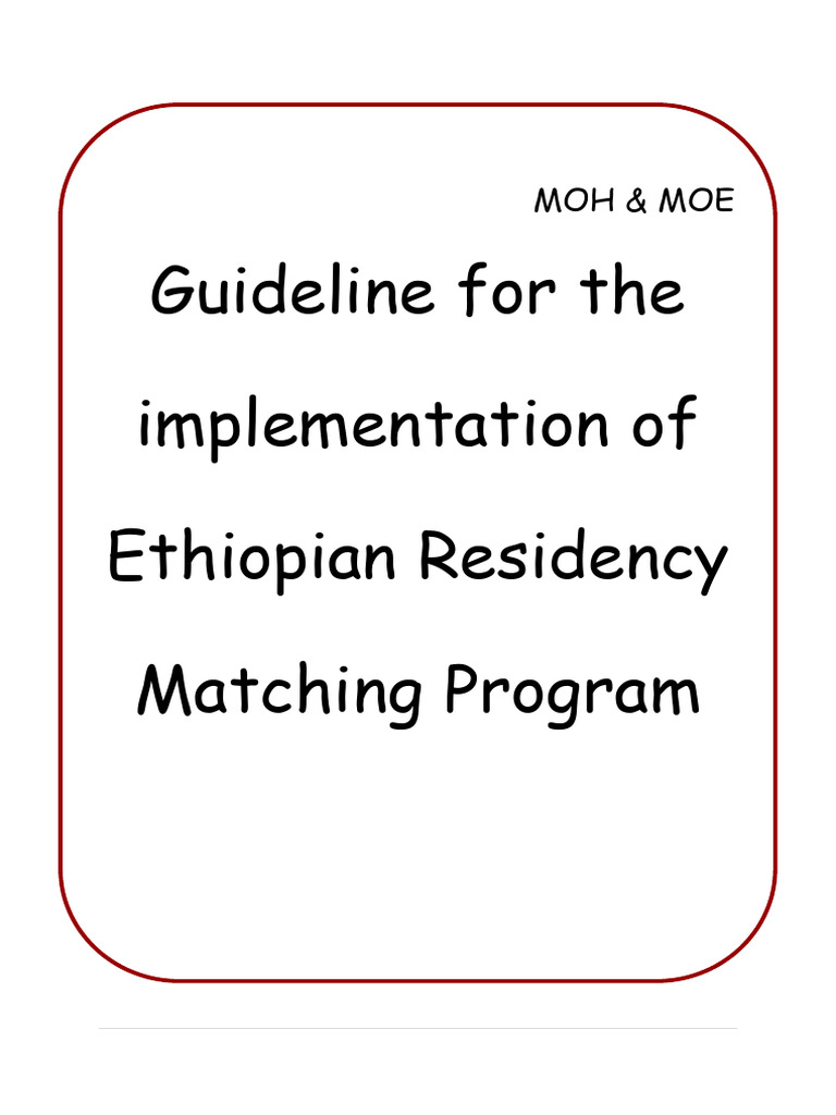 ERMP 2024 Implementation Guide Line | PDF | Residency (Medicine ...