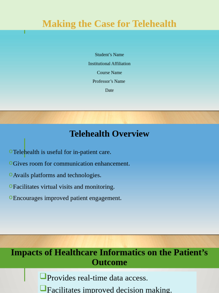 Making The Case For Telehealth | PDF | Electronic Health Record ...