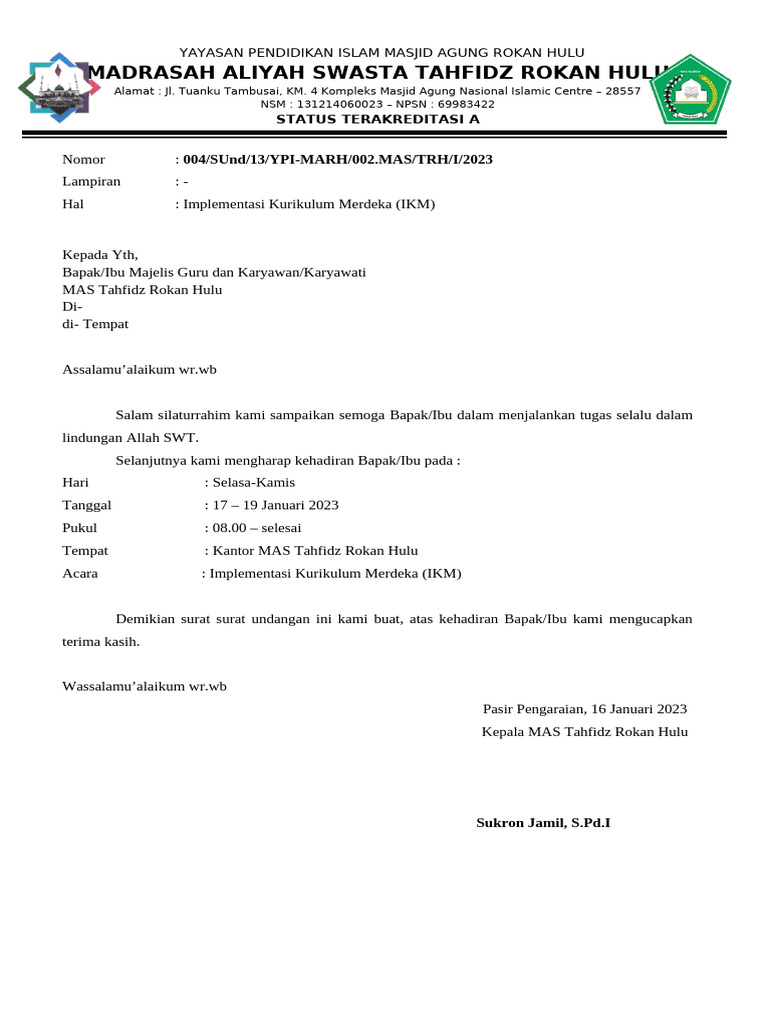 Notulen Rapat Ikm | PDF