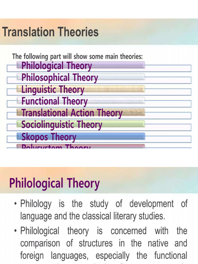 Translation Theory | PDF
