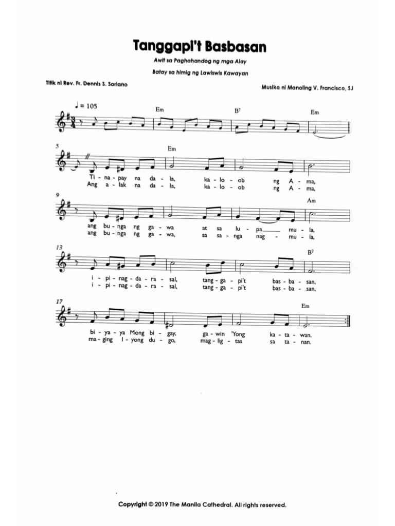 Tanggapi't Basbasan | PDF