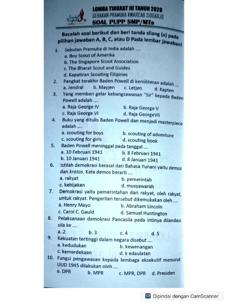 Soal PuPP - LT3 | PDF