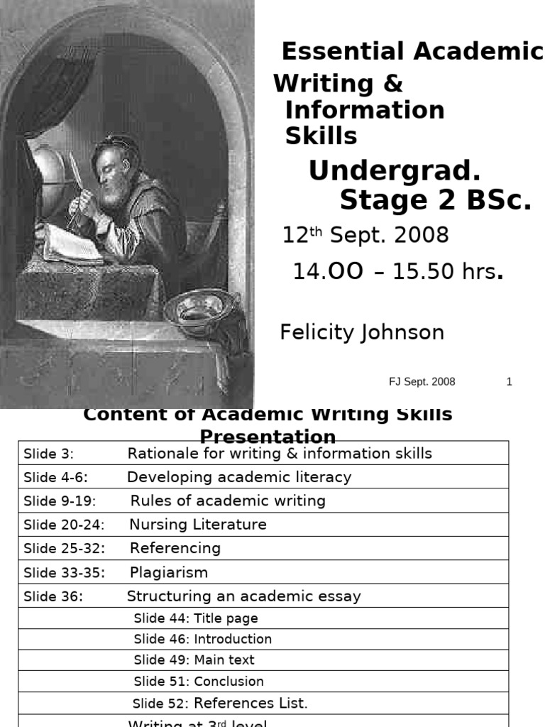 Academic Writing Skills for Nursing | PDF | Plagiarism | Knowledge