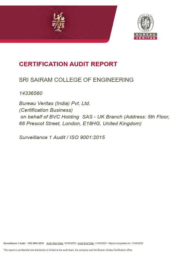 6 5 2-ISO-Report | PDF | Audit | Iso 9000