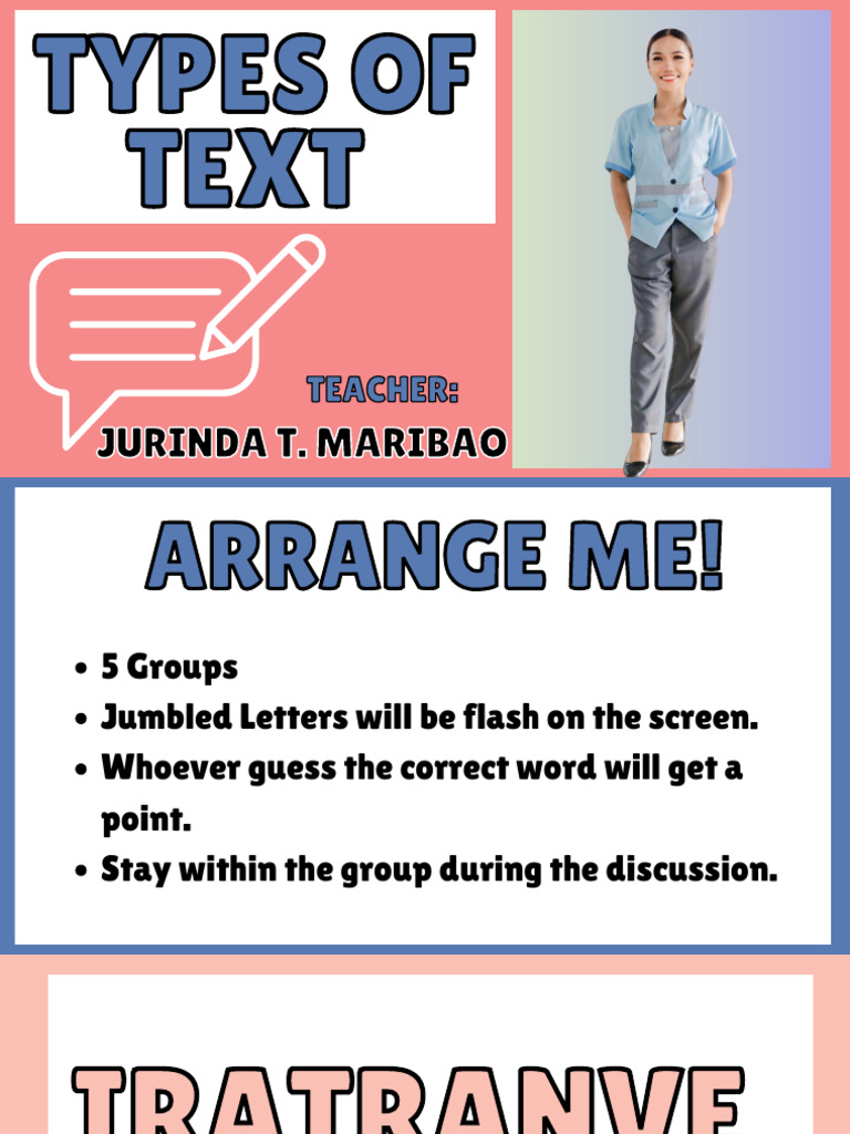 English Text Types Writing Presentation - 20241121 - 111355 - 0000 | PDF