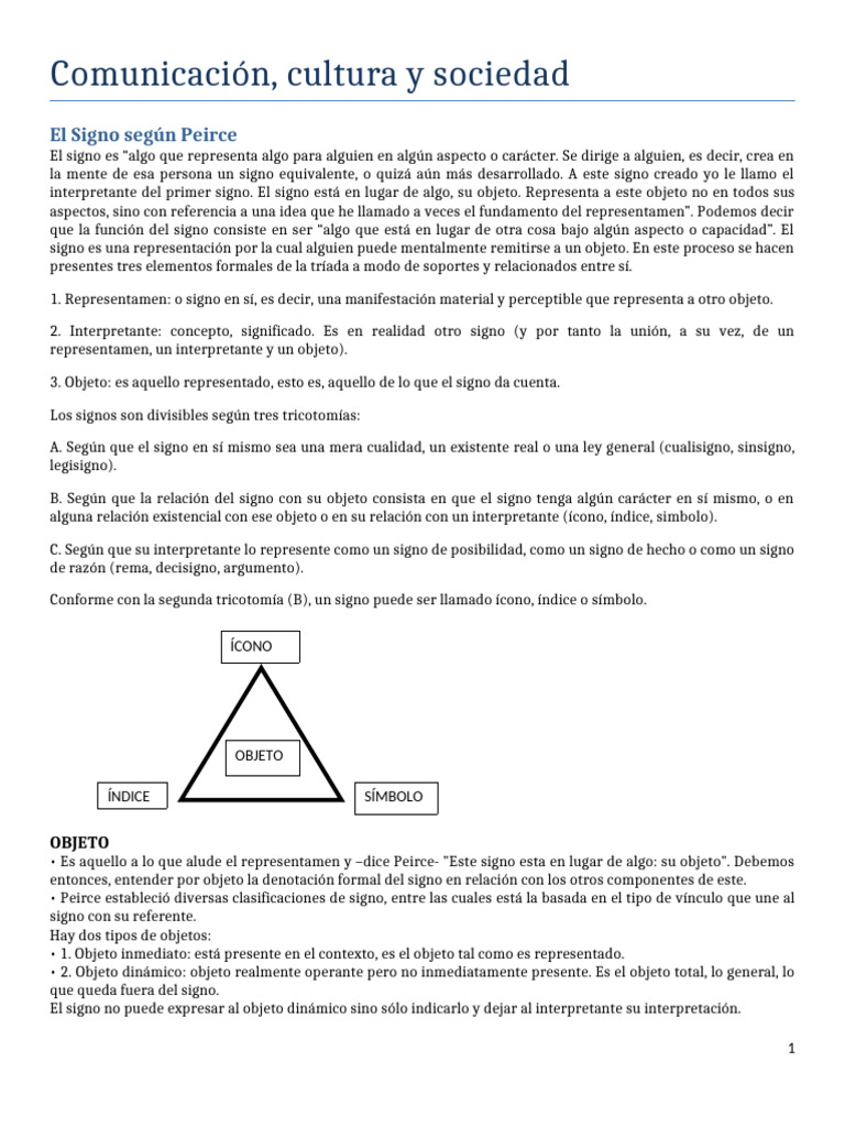 Apunte Icono Indice Simbolo | PDF | Semiótica