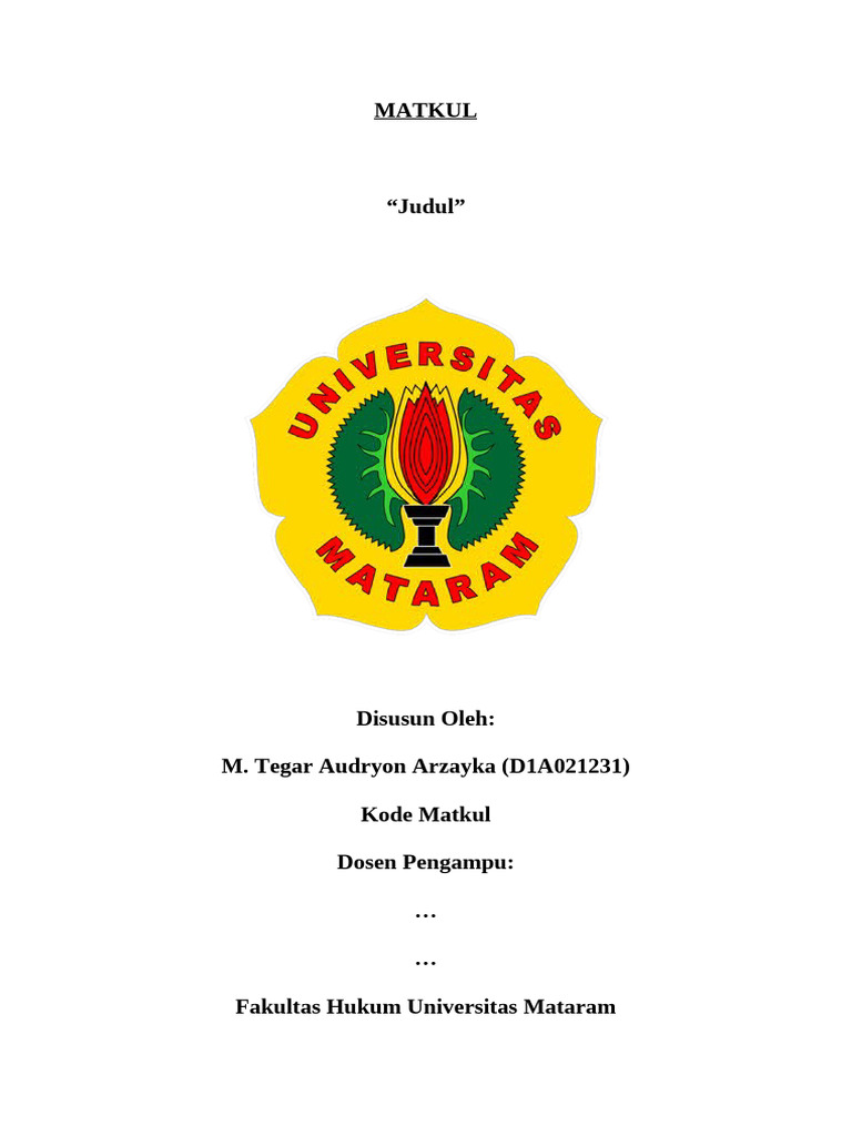 Template Makalah | PDF