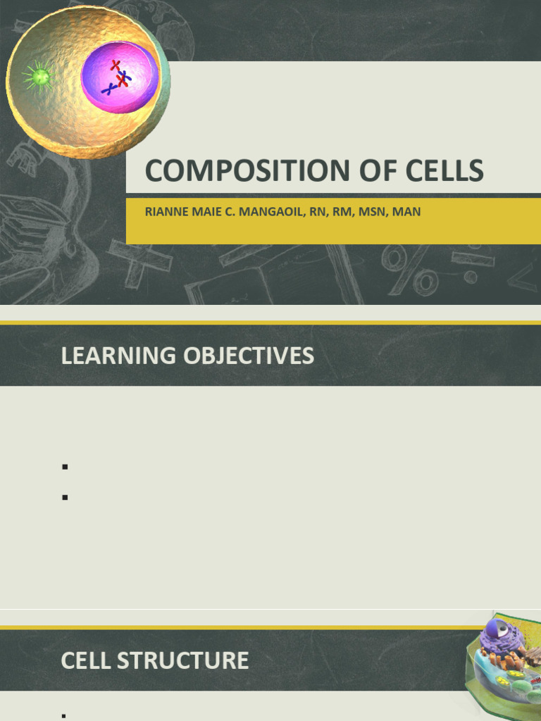 Composition of Cells | PDF | Cell (Biology) | Endoplasmic Reticulum