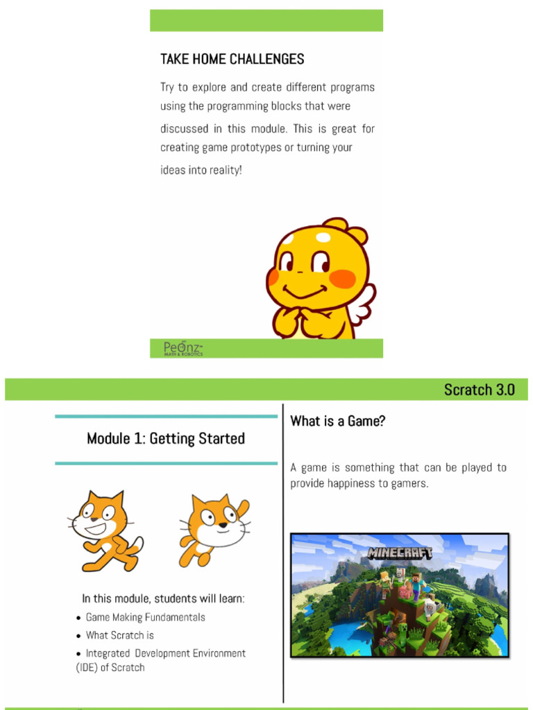 Scratch Lesson 1A (2023) | PDF