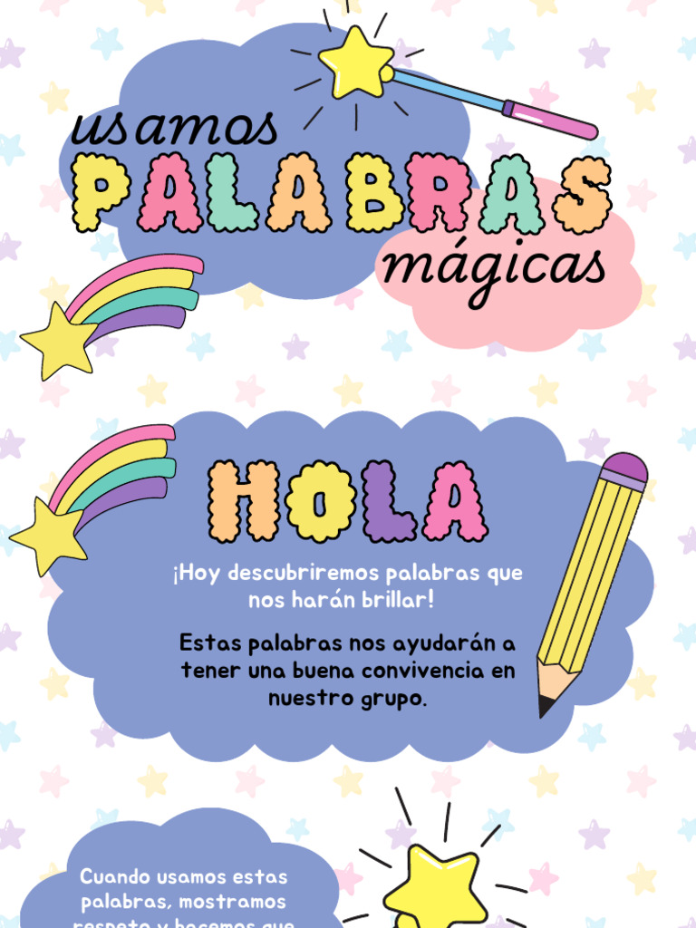 Palabras Mágicas para Niños | PDF | Relaciones personales, crianza y ...