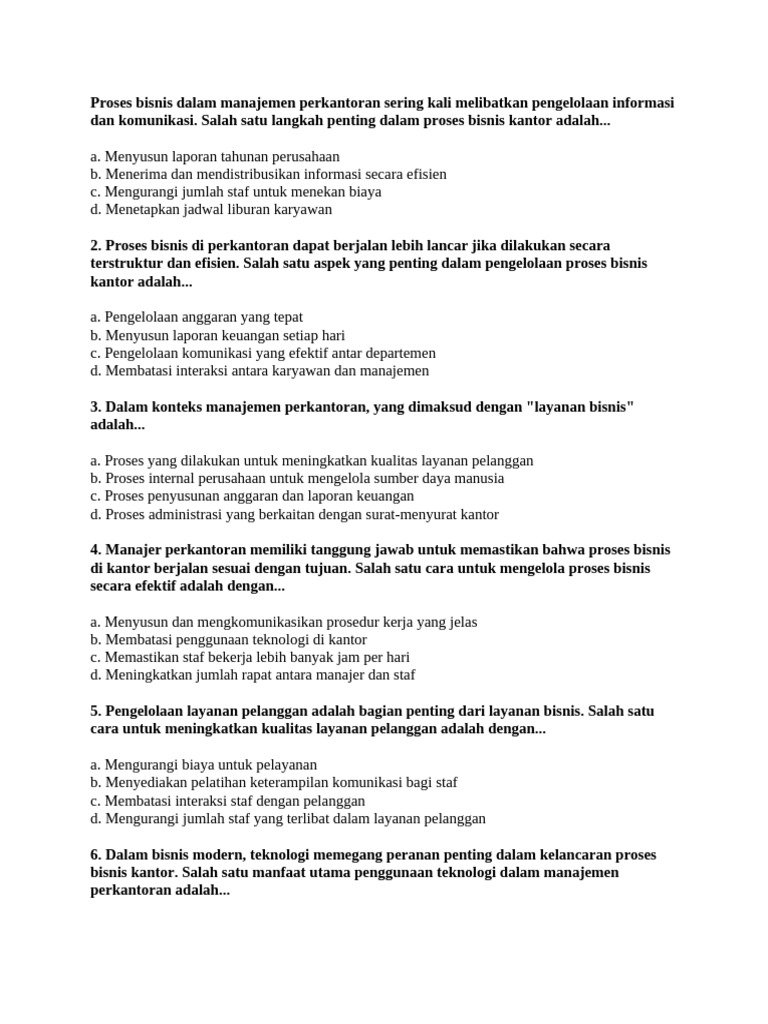 Kumpulan Soal Dasar MPLB | PDF