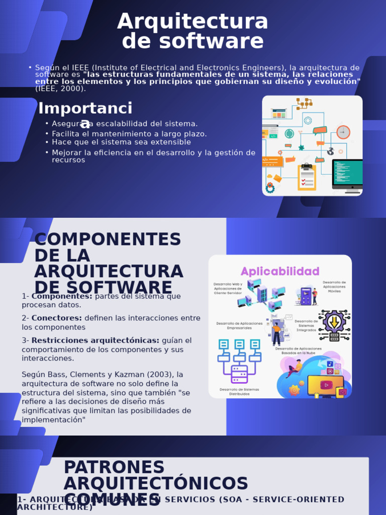 Arquitectura de Software | PDF | Arquitectura orientada a Servicios | Escalabilidad