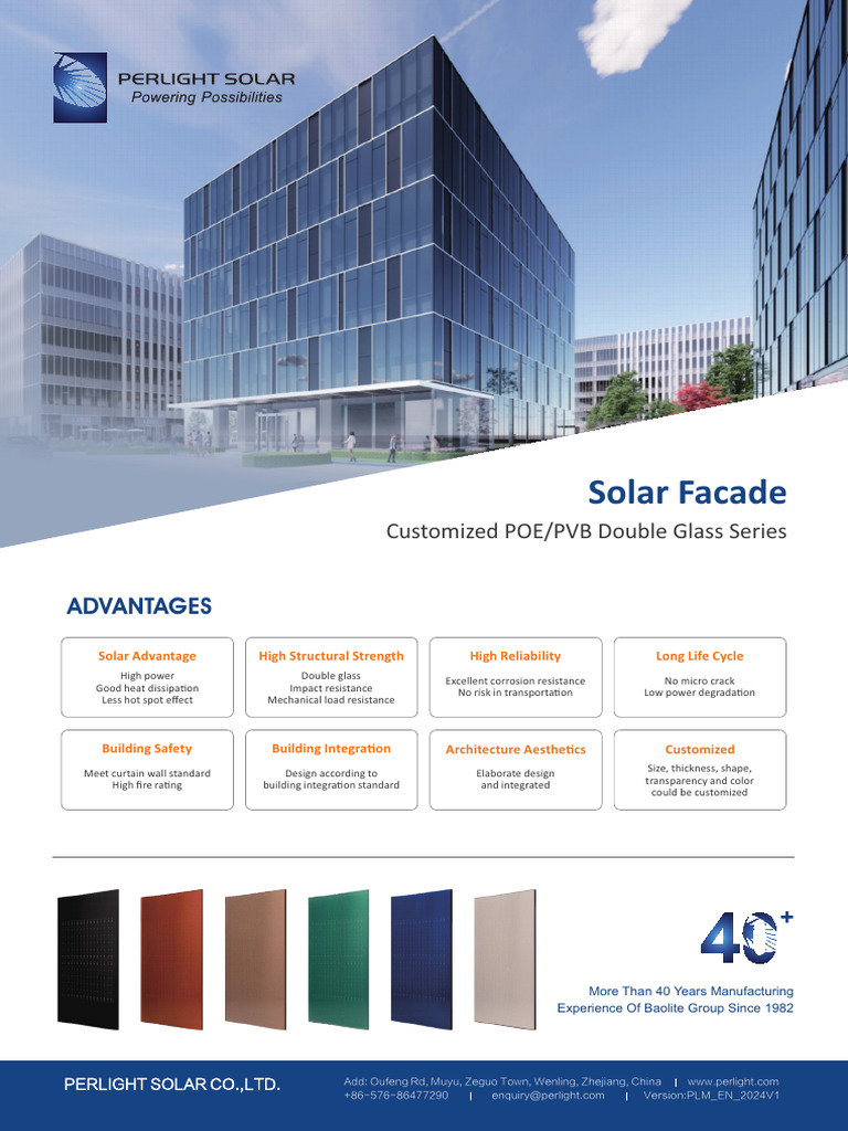 Datasheet - Customized PVB Double Glass Series - 2024V1 3 in 1 | PDF ...