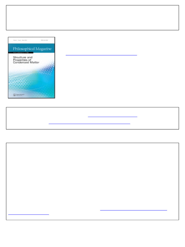 A Statistical Theory of Flow Stress and Work-Hardening | PDF ...