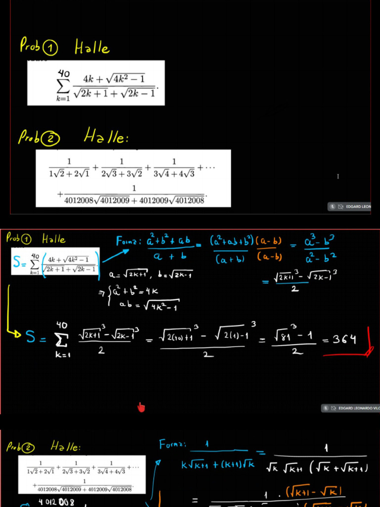 Sumatorias o Series Telescopicas | PDF