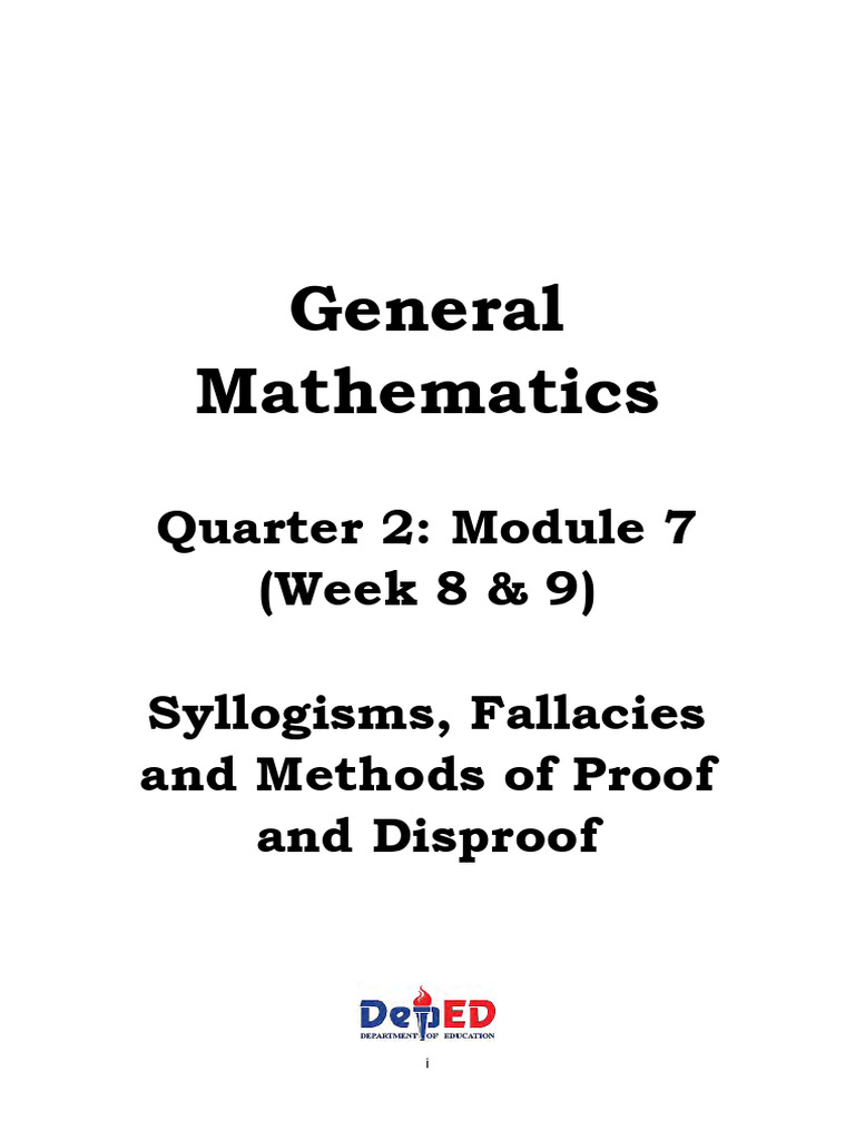 7_Q2 Gen Math | PDF | Argument | Contradiction