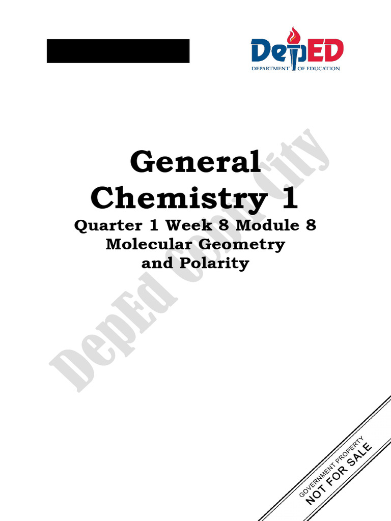 8 - Q1 Gen Chem 1 | PDF | Chemical Polarity | Chemical Bond
