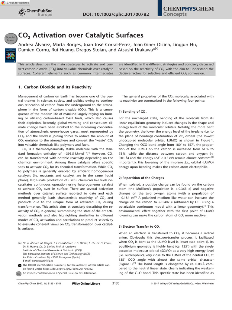 ChemPhysChem - 2017 - Álvarez - CO2 Activation Over Catalytic Surfaces ...