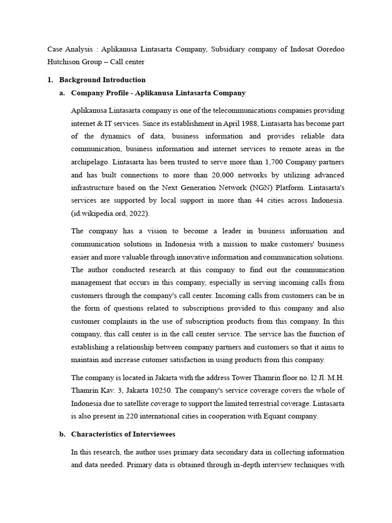 Paper - Communication Management | PDF | Call Centre | Communication