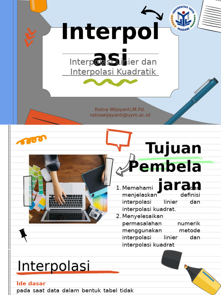 Interpolasi Linier Dan Kuadratik | PDF