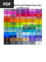 DMC Floss To RGB Values Conversion Chart | PDF | Blue | Rgb Color Model