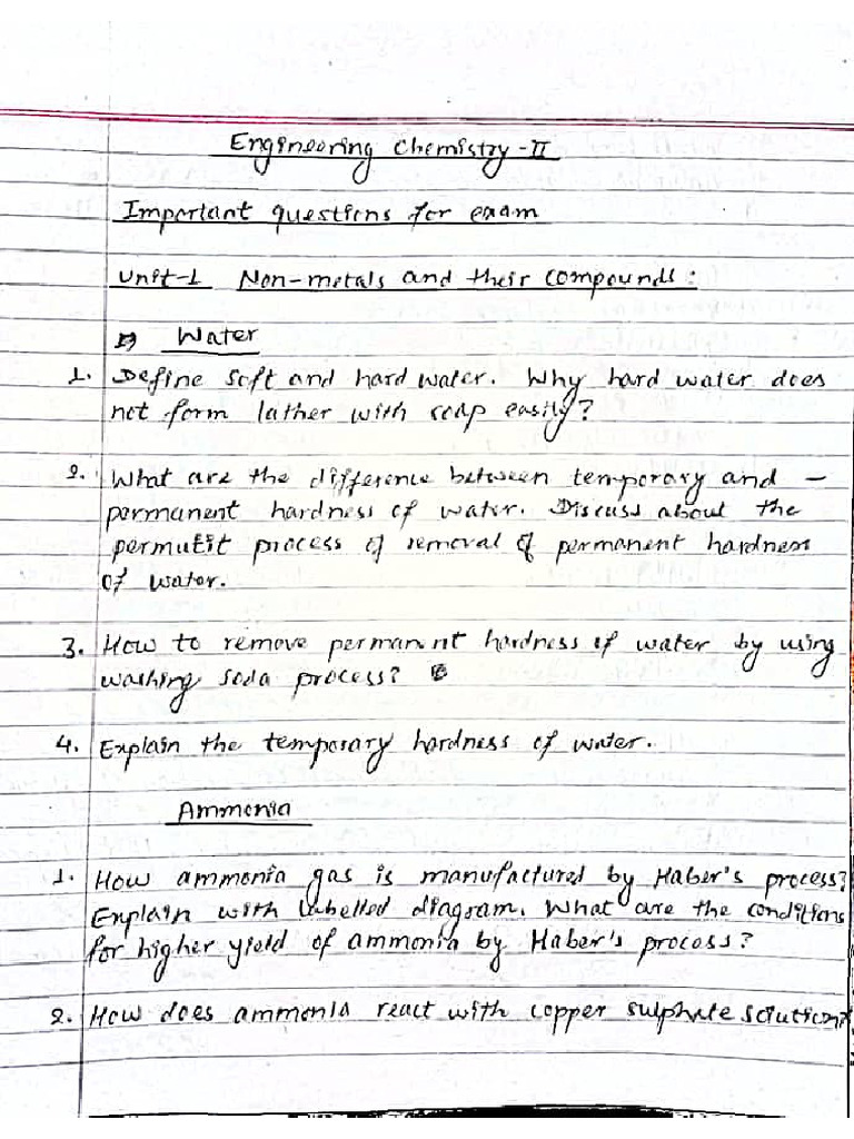 Imp Chemistry II | PDF