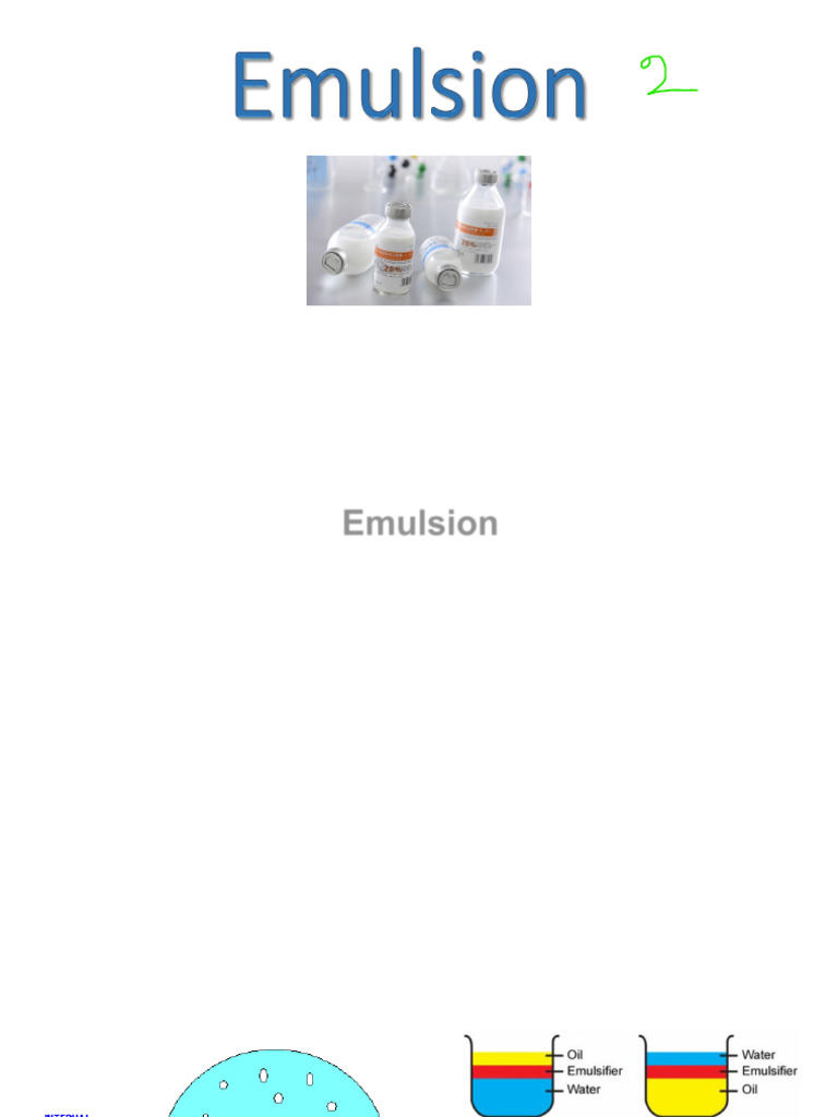 Emulsion | PDF | Emulsion | Physical Sciences
