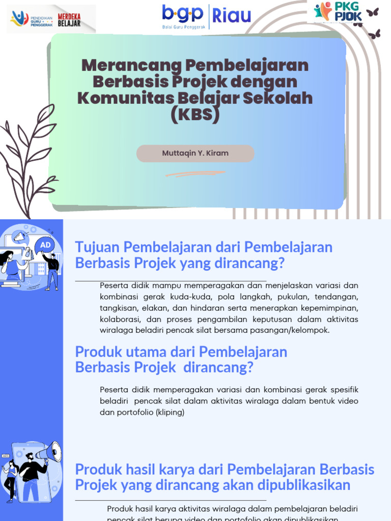 3.1.c.2 Merancang Pembelajaran Berbasis Projek Dengan Komunitas Belajar Sekolah (KBS) | PDF | Seni