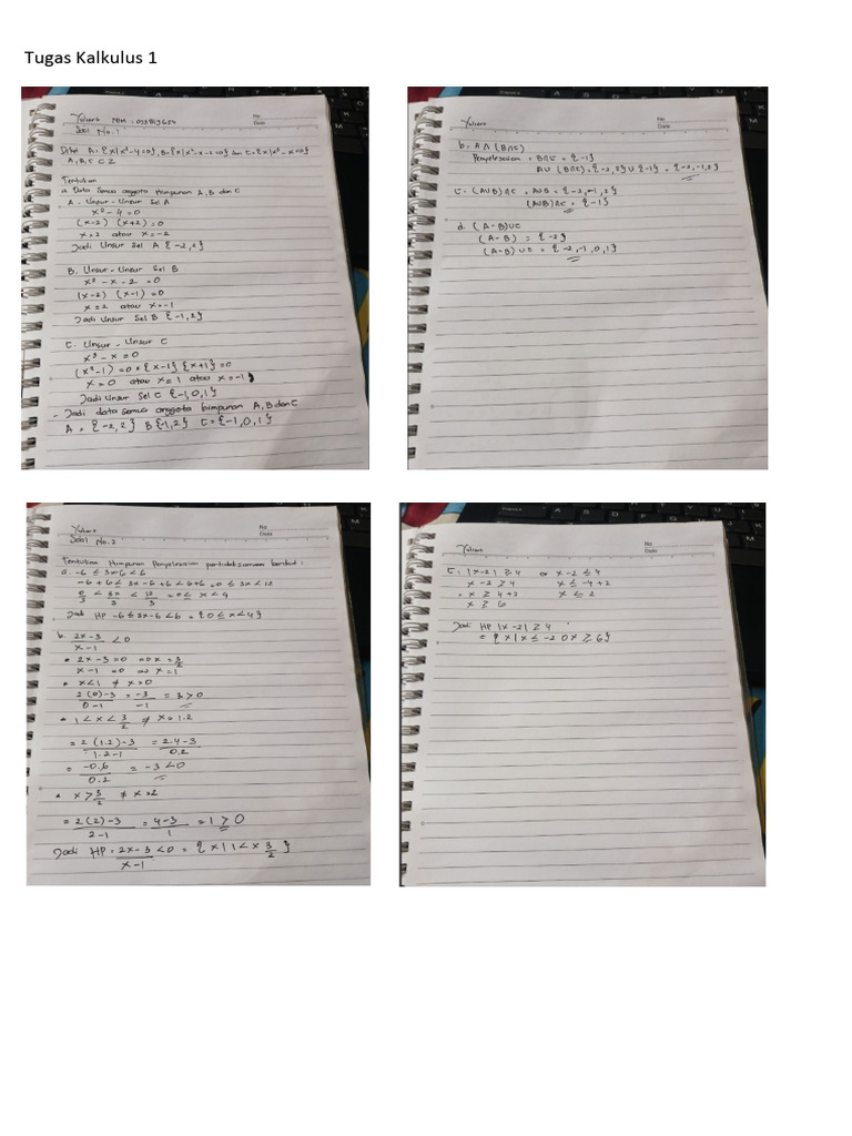 Tugas Kalkulus 1 | PDF