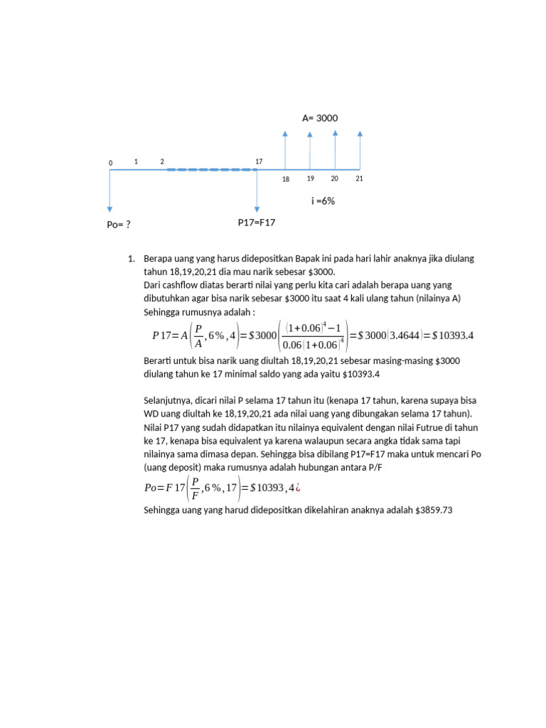 Berapa Uang Yang Harus Didepositkan Bapak Ini Pada Hari Lahir Anaknya ...