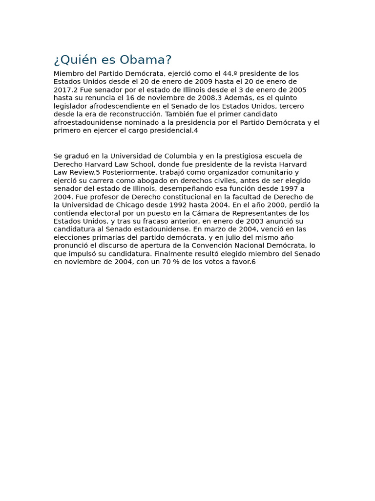 Quién Es Obama | PDF | Política