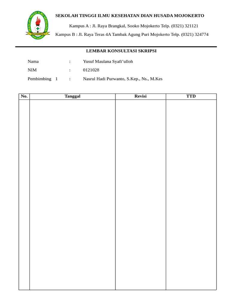 Lembar Konsul - UCUP | PDF