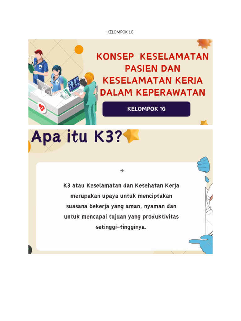 Konsep Dasar k3 Dalam Keperawatan | PDF