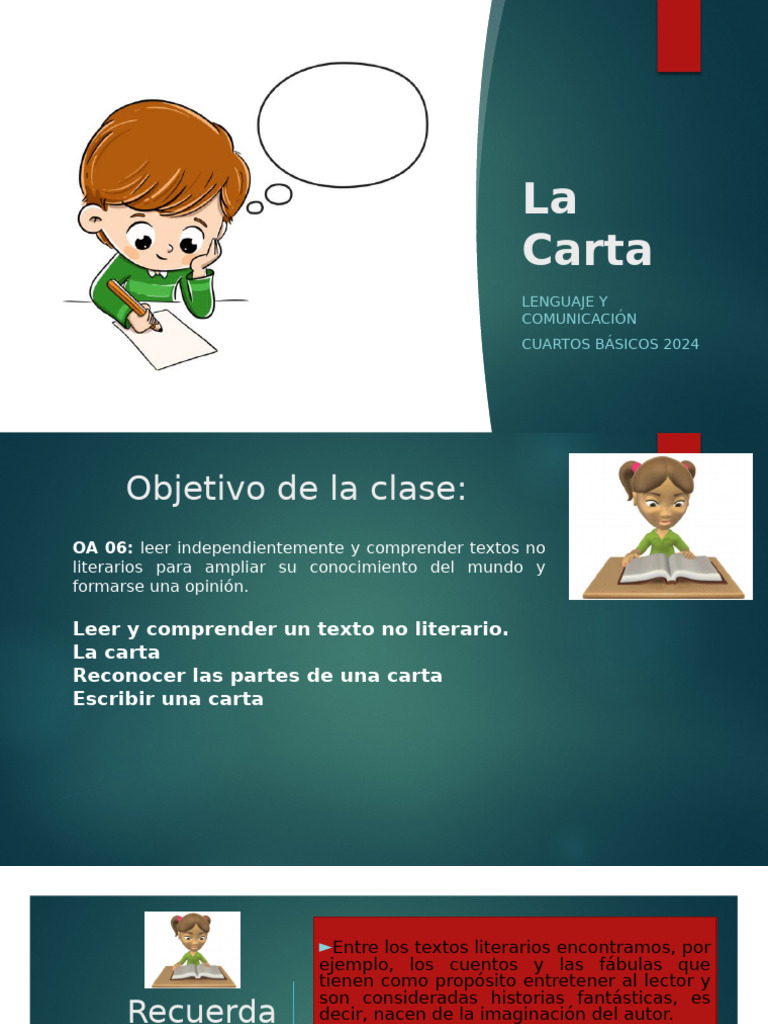 Lenguaje. La Carta | PDF