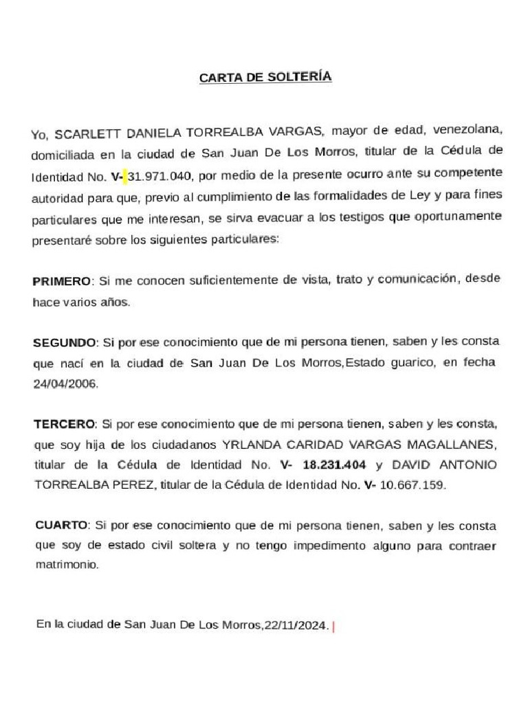 Carta de Solicitud Dani | PDF