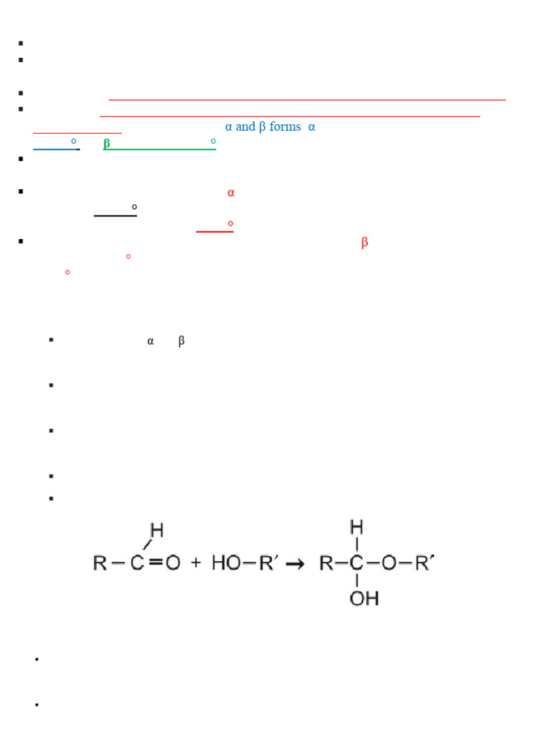 BSN Cyclic Structures of Carbs | PDF | Glucose | Fructose
