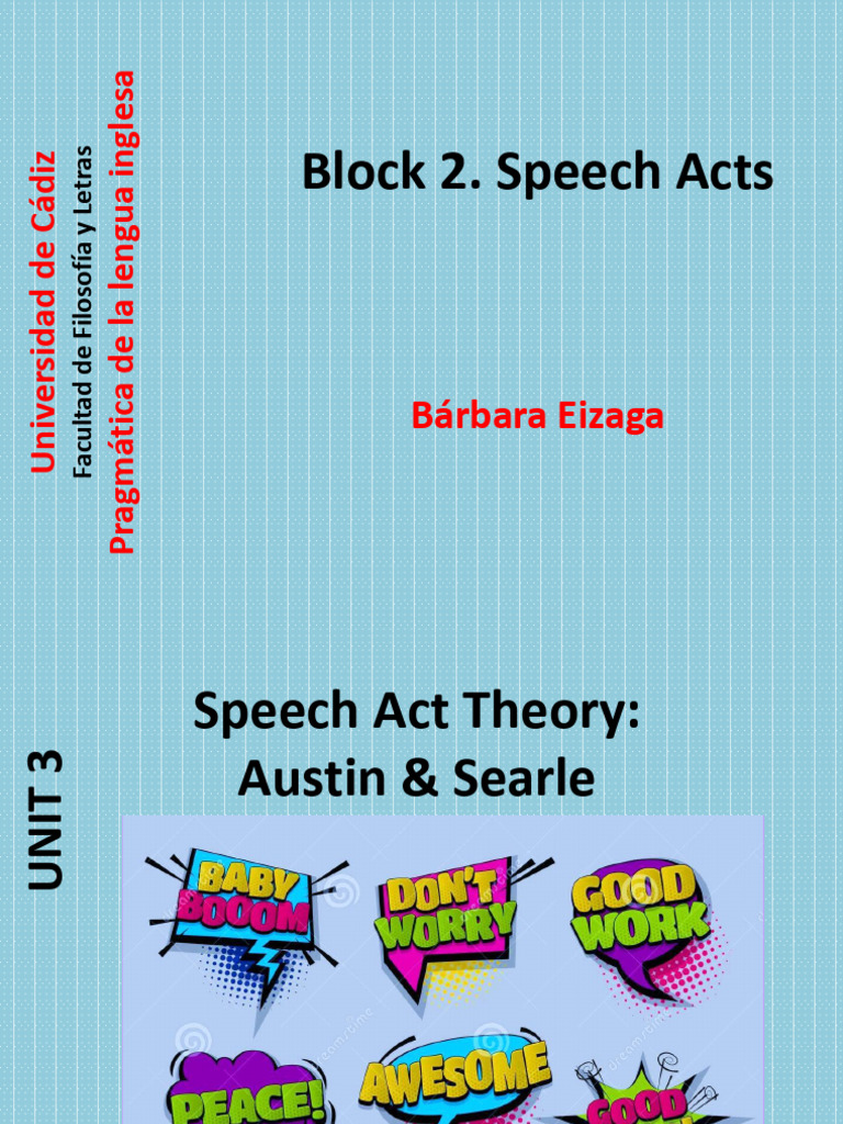 Speech Acts: A Pragmatic Overview | PDF | Linguistics | Grammar