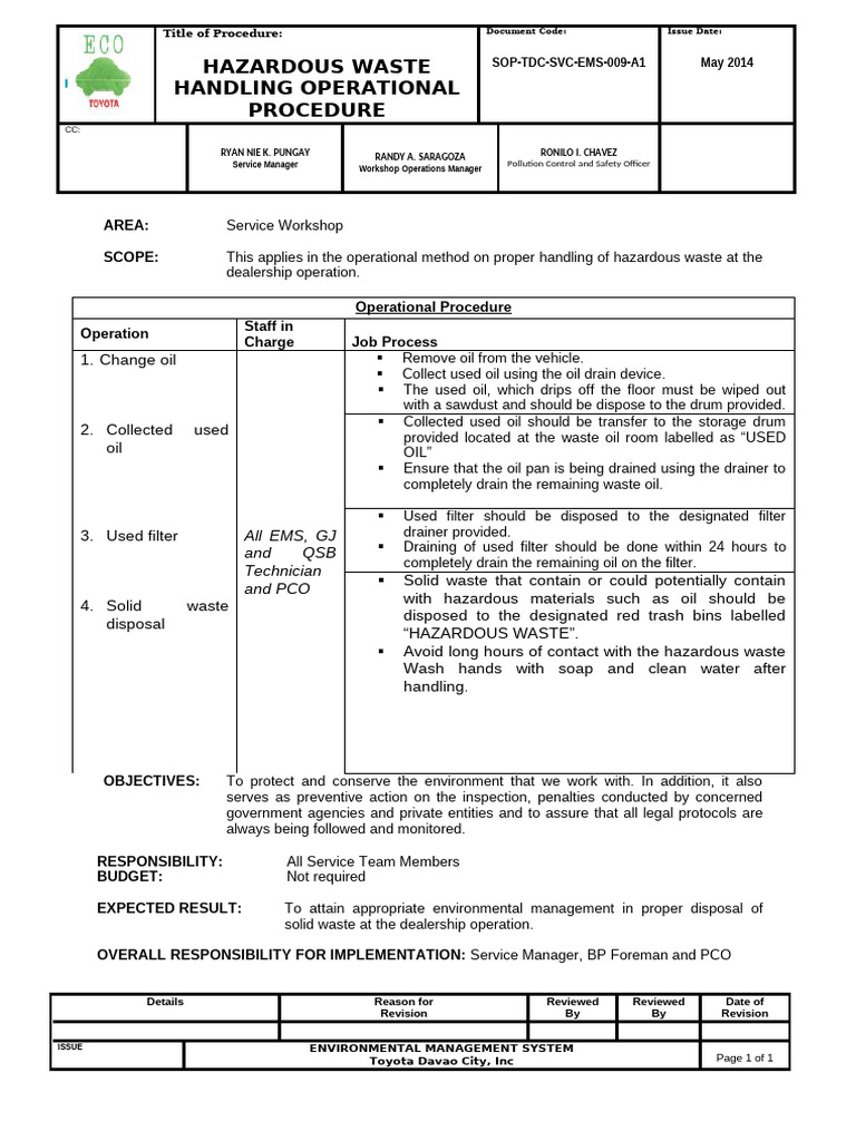 Hazardous Waste Handling | PDF | Waste | Hazardous Waste