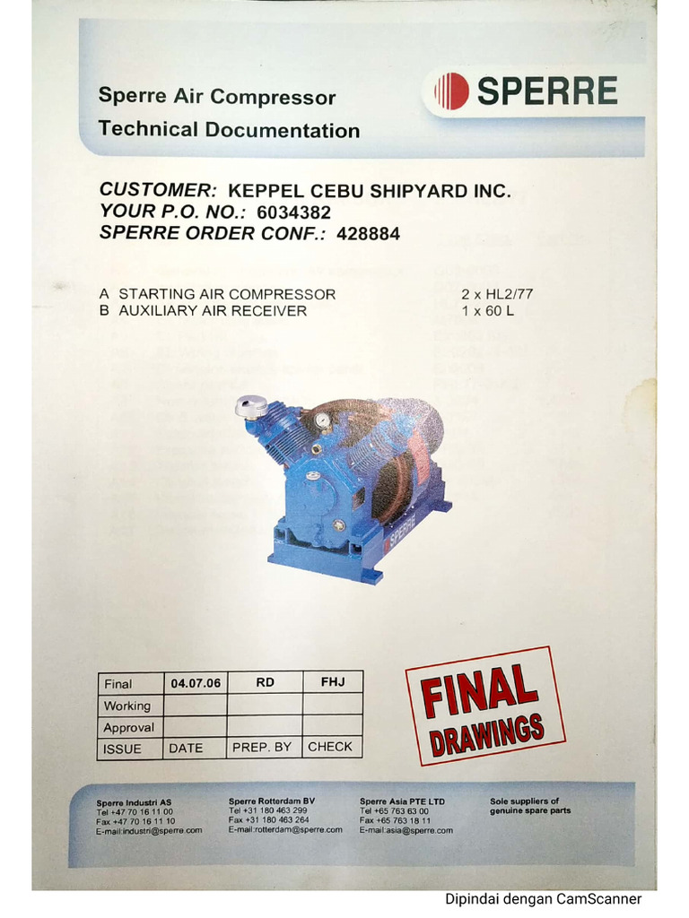 Main Air Compressor | PDF