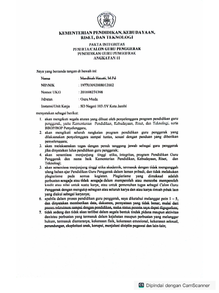 Fakta Integritas-1 | PDF