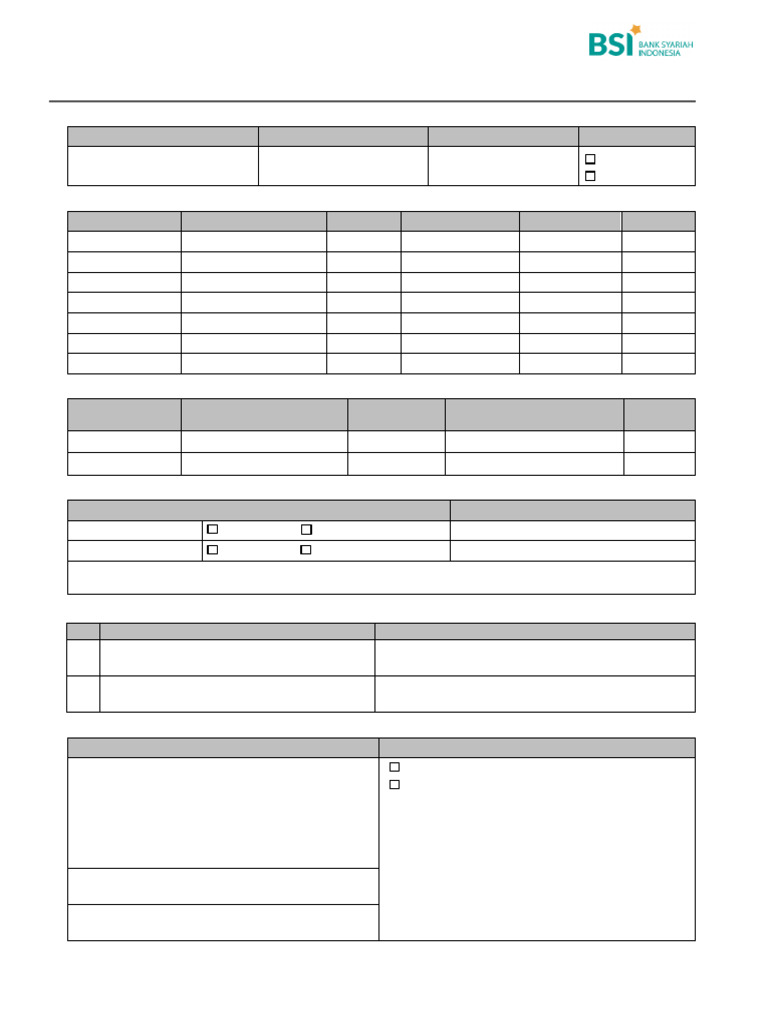 FORM - EDD - OnBoarding - Perorangan BSI - 08082021 - Ver1.0 | PDF