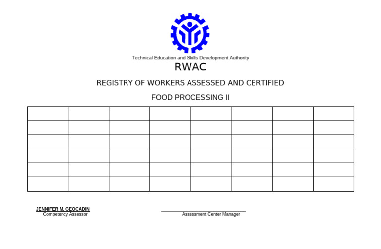 Rawc - Food Processing | PDF