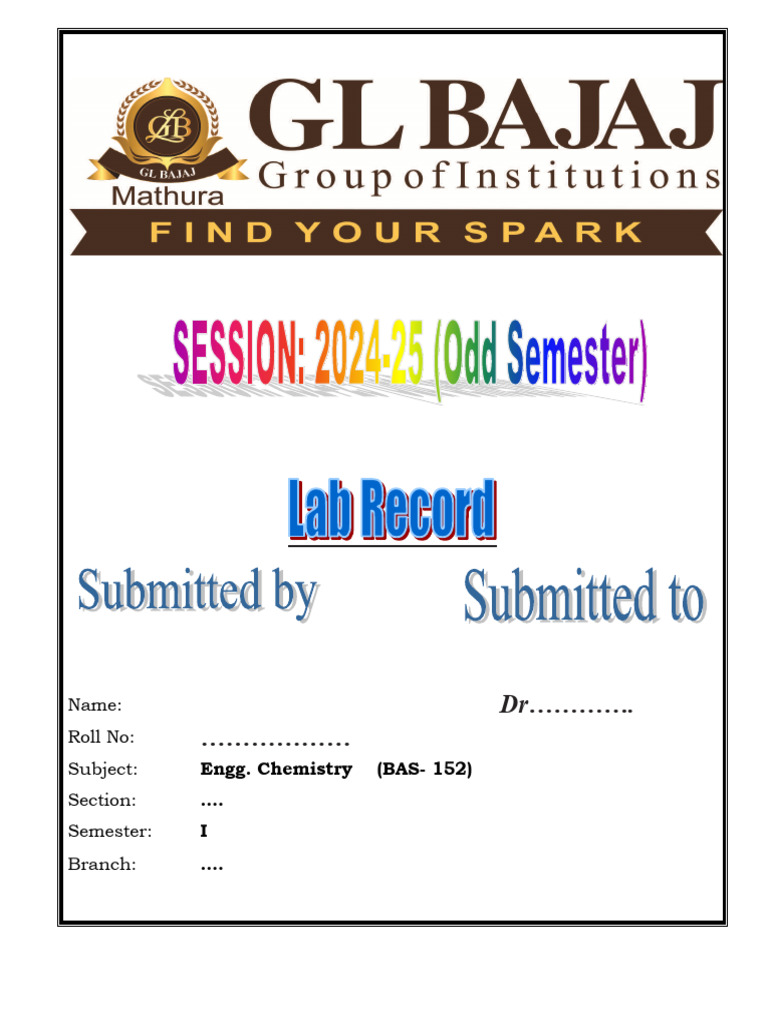 Front Page Chem Lab - 241107 - 141543 | PDF